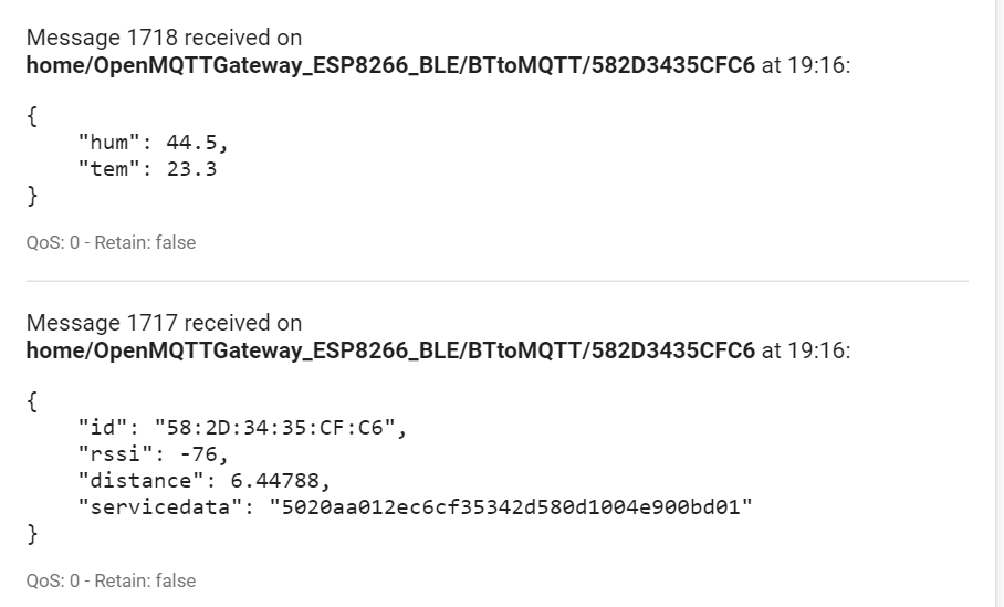 MQTT Sensor In HA Home Assistant OpenMQTTGateway